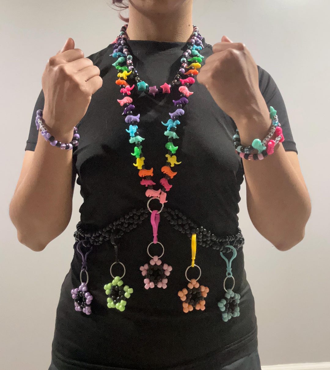 Cosmic Dino Rave Pack . Star Harness & Dino Accessories Set - Etsy