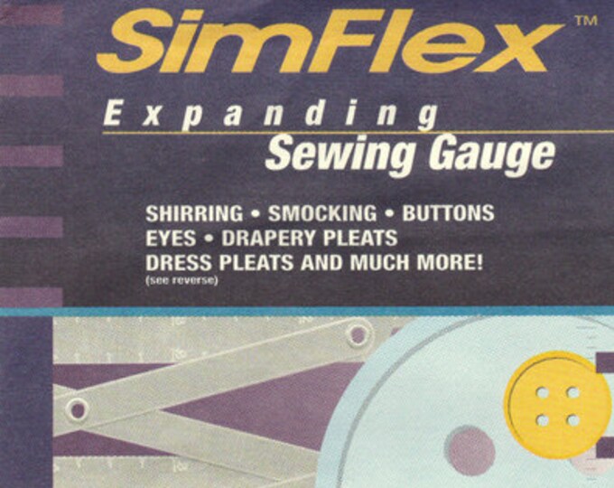Simflex Sewing Gauge, Expanding Sewing Gauge, Simflex Sewing Tool, Cake Decorting Tool, Spacing ...
