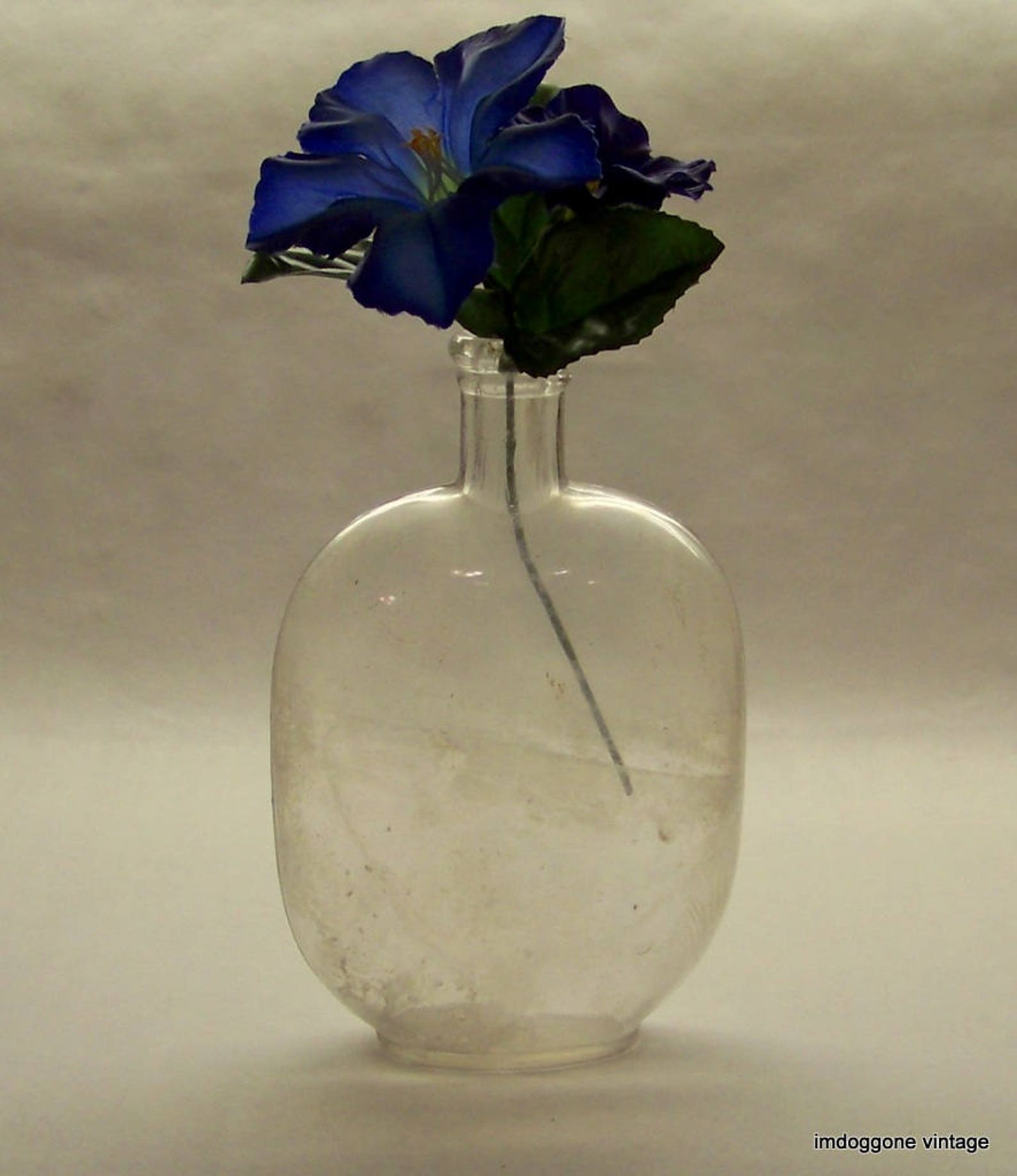 Vintage Handblown Pumpkin Seed Flask: Antique Farmhouse Decor, 8 ...