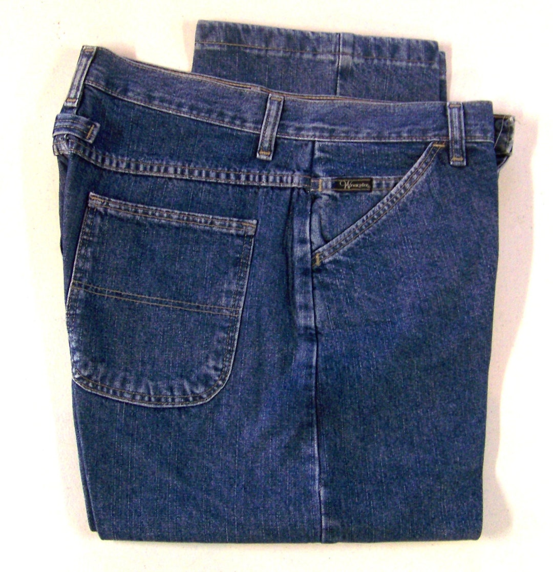 Vintage Wrangler Denim Capris: Women's Size 8 Blue Pedal Pushers - Etsy
