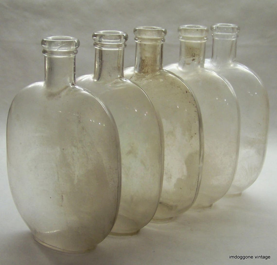 Vintage Handblown Pumpkin Seed Flask: Antique Farmhouse Decor, 8 ...