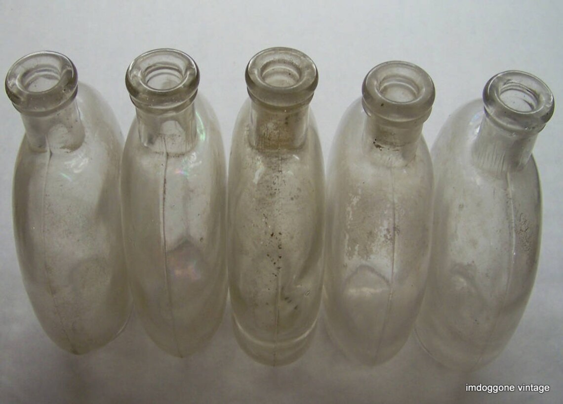 Vintage Handblown Pumpkin Seed Flask: Antique Farmhouse Decor, 8 ...