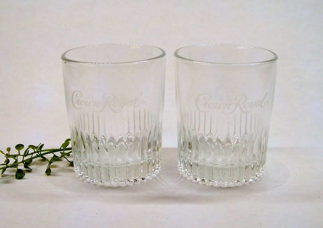Crown Royal Rocks Glasses Crown Royal Barware Old Fashion - Etsy