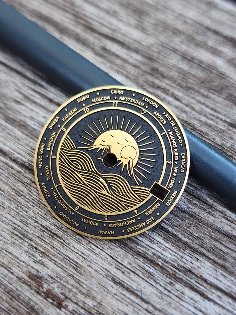 Custom-made Laser Engraved Watch Dial | Sunrise GMT - Order for Any ...