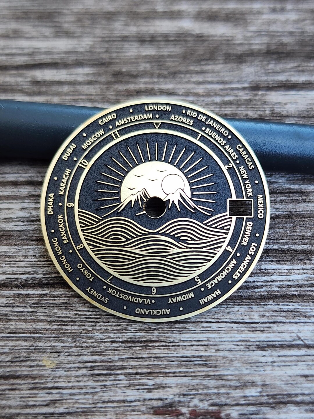 Custom-made Laser Engraved Watch Dial | Sunrise GMT - Order for Any ...