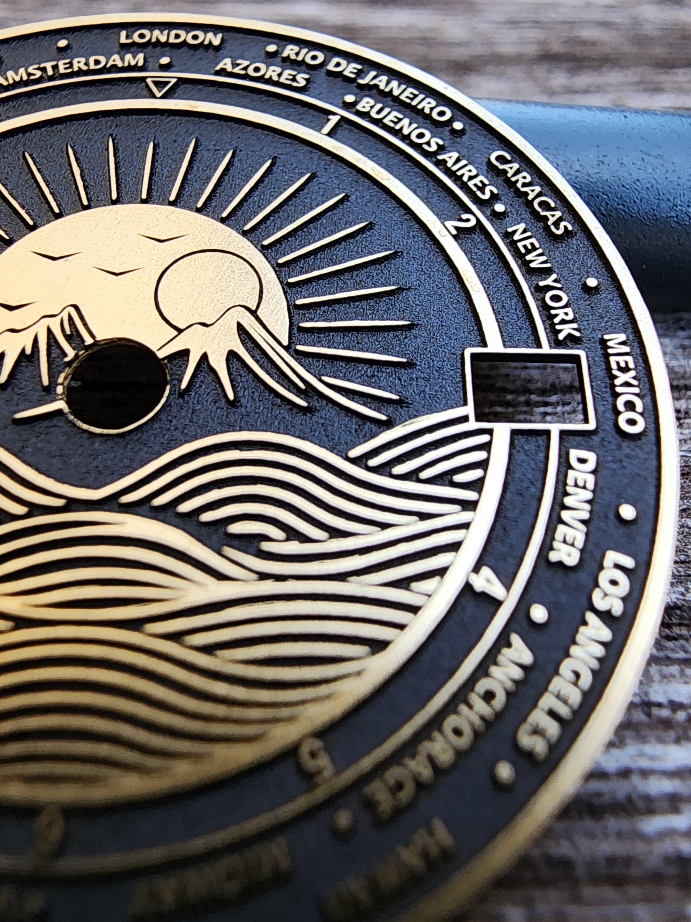 Custom-made Laser Engraved Watch Dial | Sunrise GMT - Order for Any ...