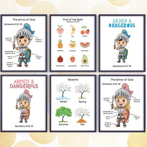 Boys Full Armor of God, DIGITAL PRINT, Ephesians 6, Bible Print, Jesus ...