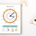 Learn the Time Print , Clock Educational Poster, Learning Time ...