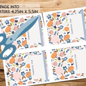 Fall Wedding & Family Dinner Printable Thanksgiving Blessings Place ...