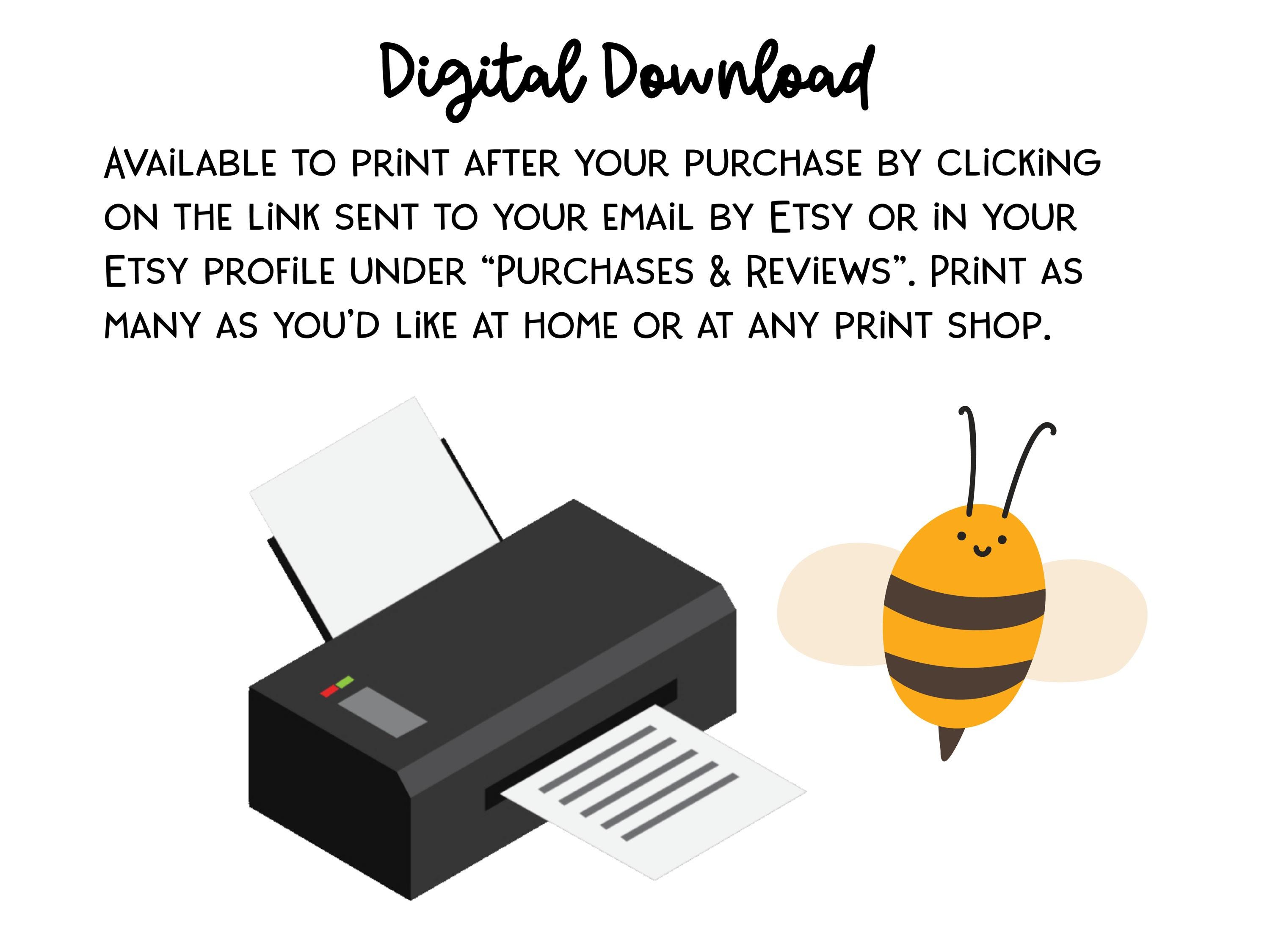 Fall Wedding & Family Dinner Printable Thanksgiving Blessings Place ...