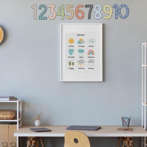 BOHO Skip Counting Large Number Display | Neutral Classroom Decor - Etsy