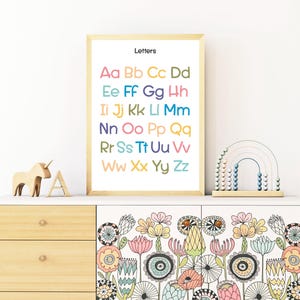 Rainbow Alphabet Posters ABC Printable Prints Kids Room Decor ...