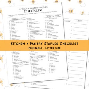 Shopping List Printable Tracker Pages, Pantry Inventory, Fridge ...