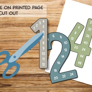 BOHO Skip Counting Large Number Display | Neutral Classroom Decor - Etsy