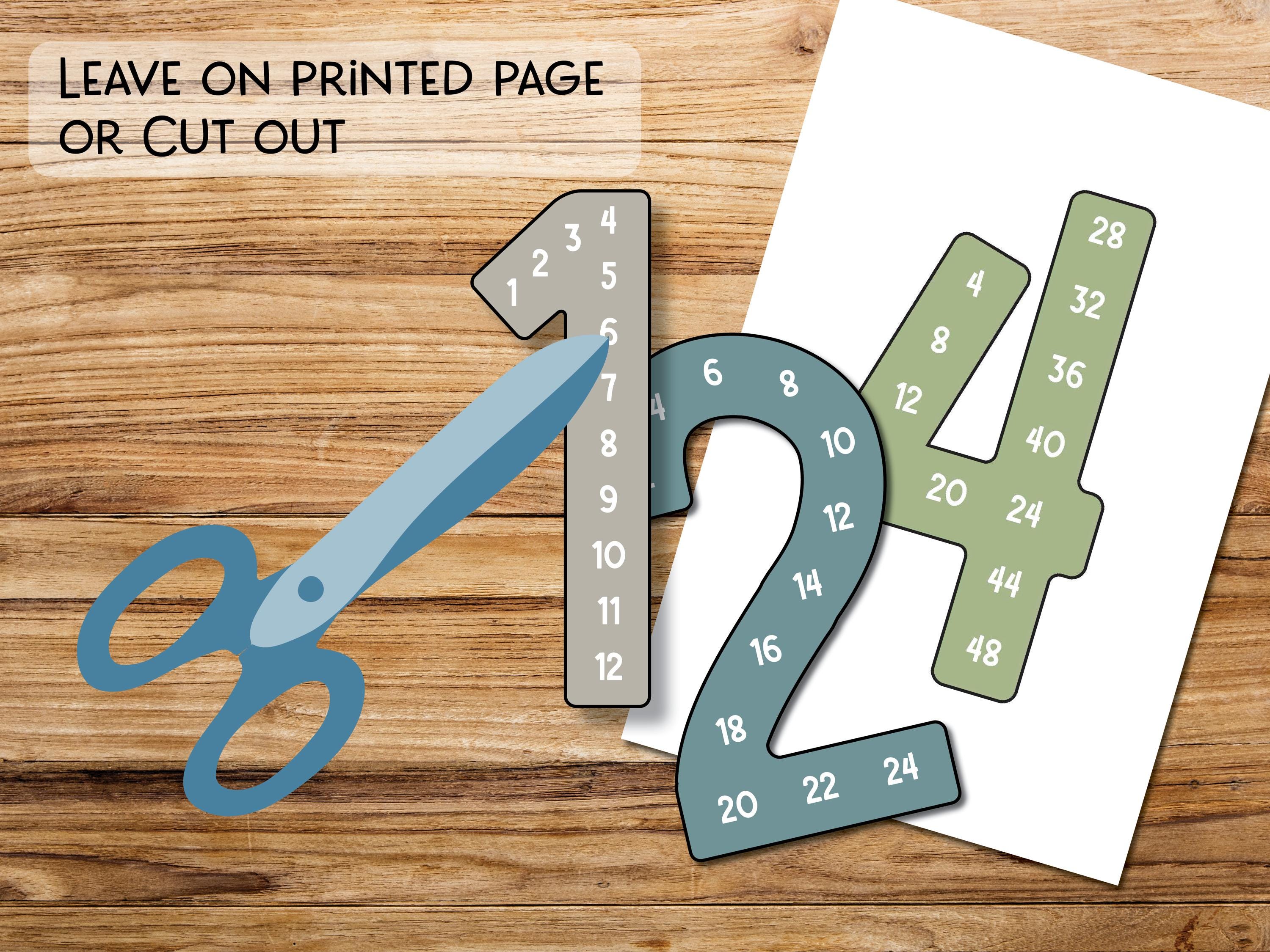 BOHO Skip Counting Large Number Display | Neutral Classroom Decor - Etsy