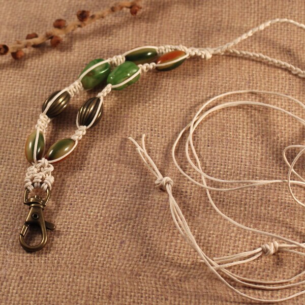 Hemp Lanyard - Etsy