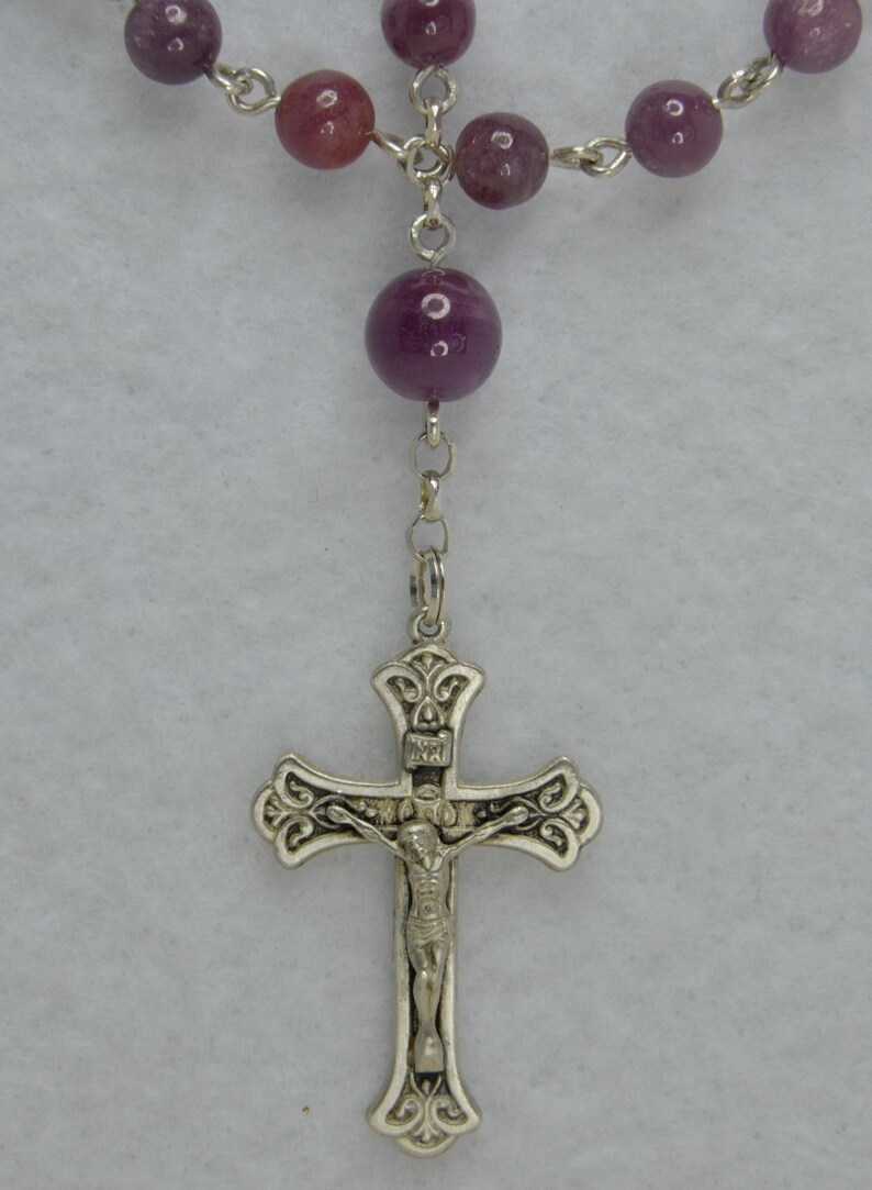 Heirloom Quality Ruby Catholic Rosary - Etsy