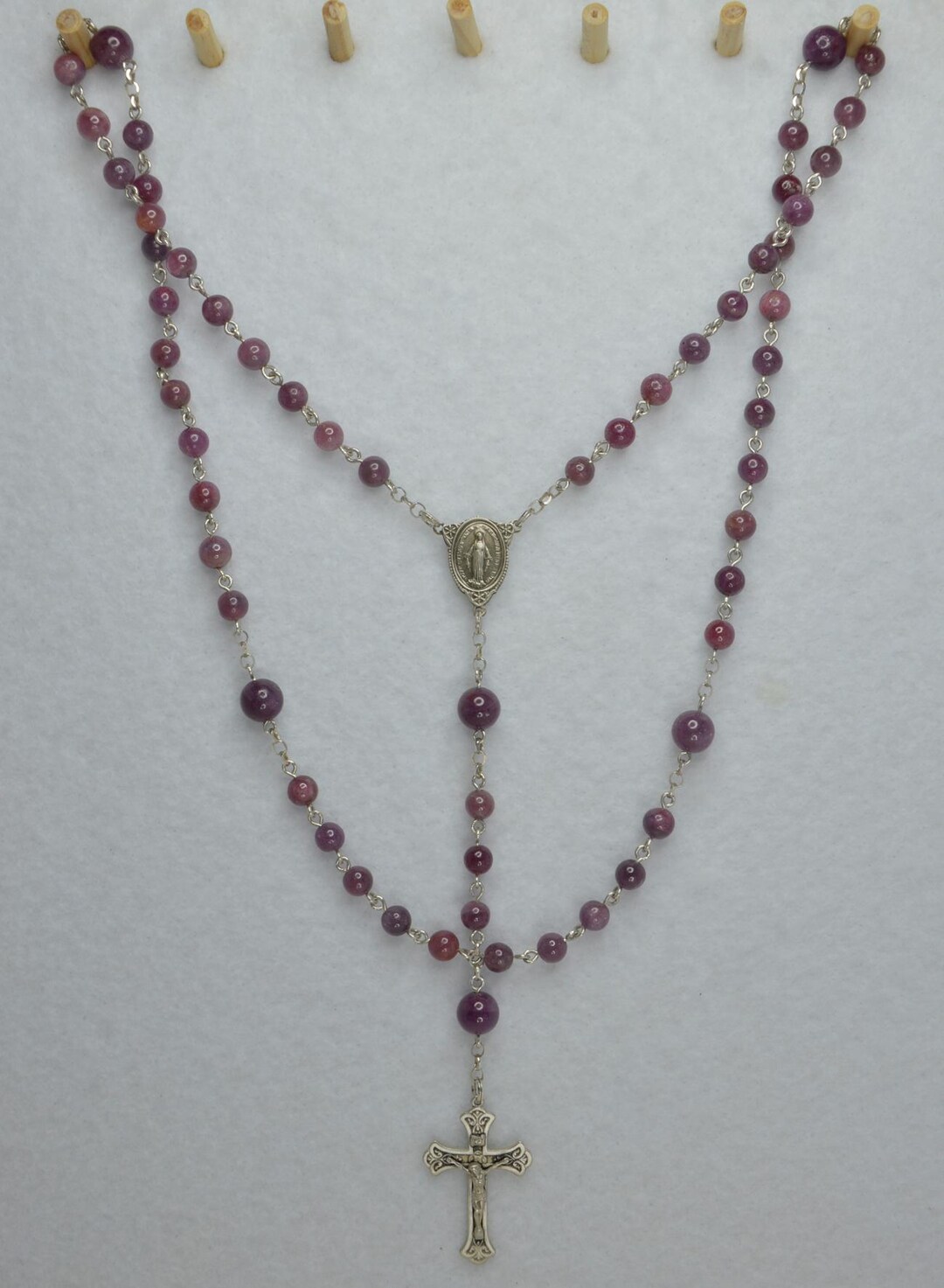 Heirloom Quality Ruby Catholic Rosary - Etsy