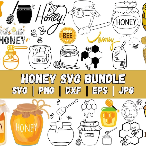 Honey Pot Svg - Etsy