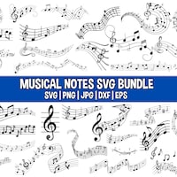 Music Svg, Music Notes Svg, Music Note Svg, Music Clipart, Treble Clef ...