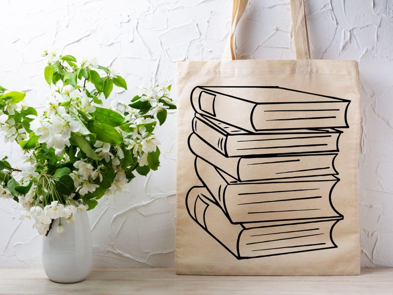 Books SVG Bundle: Clipart, Silhouette, Cut Files (digital Download) - Etsy