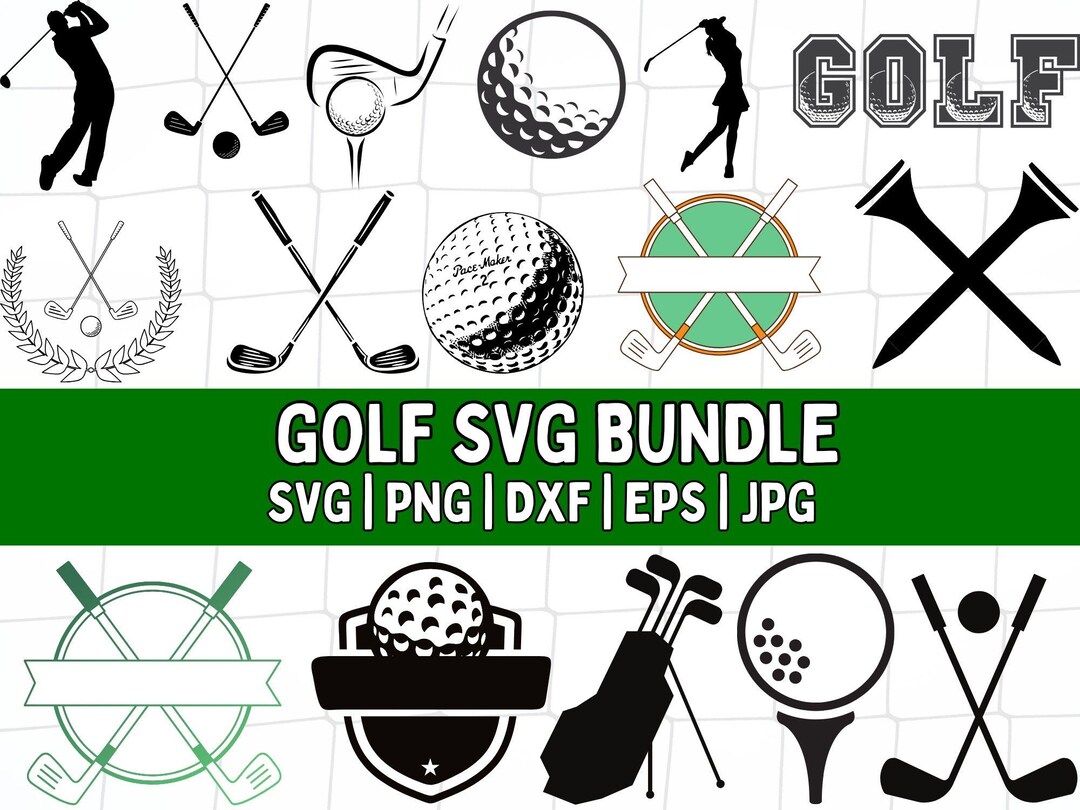 Golf SVG Bundle: Monogram, Club, Ball Cut Files (digital Download) - Etsy