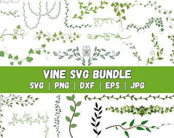Vine Svg, Vine Silhouette, Vines Vector, Vine Dxf, Png - Etsy