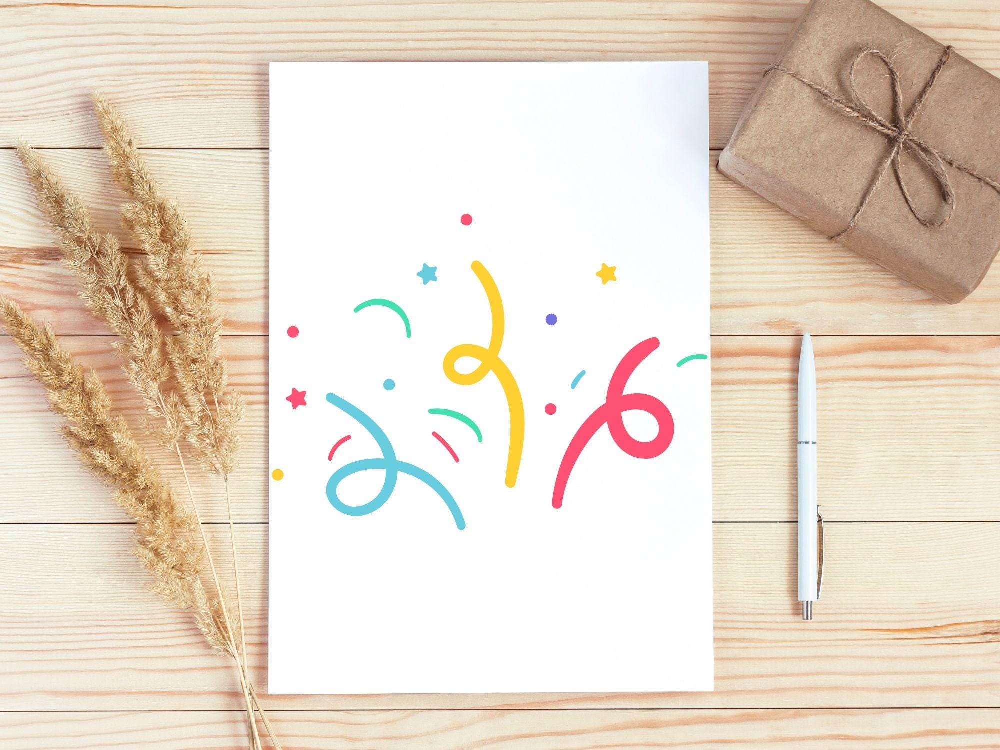 Confetti SVG Bundle: Birthday Party Clipart (digital Download) - Etsy