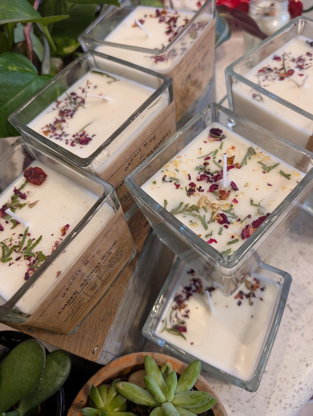 Artistically Crafted All Soy Wax Candles: Hand Poured Finished With ...