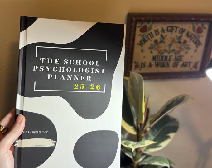 School Psychologist 2025-2026 Weekly Planner - Etsy