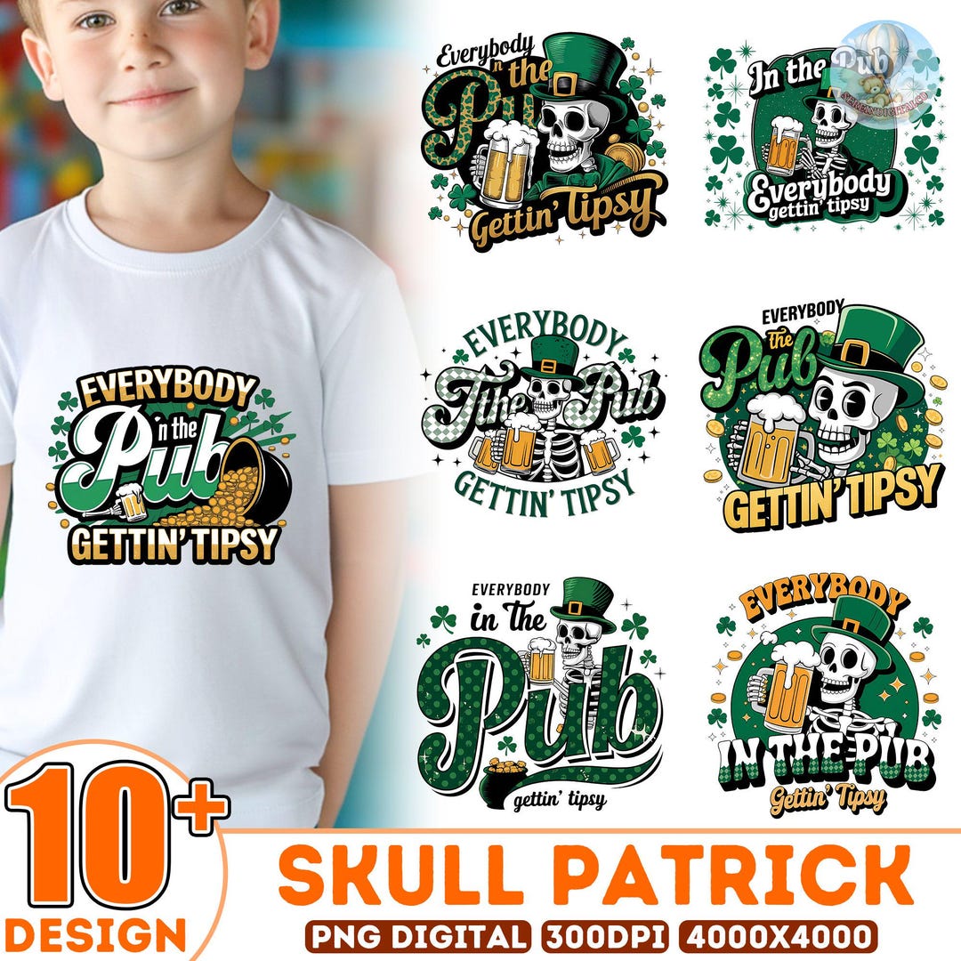 10+ Patrick Cross Png Bundle, the Pub Gettin Tipsy Png Bundle, Skull ...