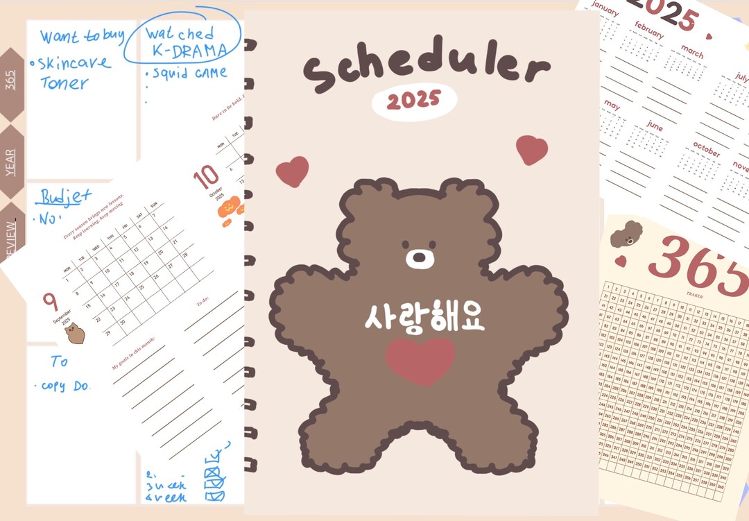 Digital Planner, Minimalist Korean-japanese Style Planer Easy to Use ...