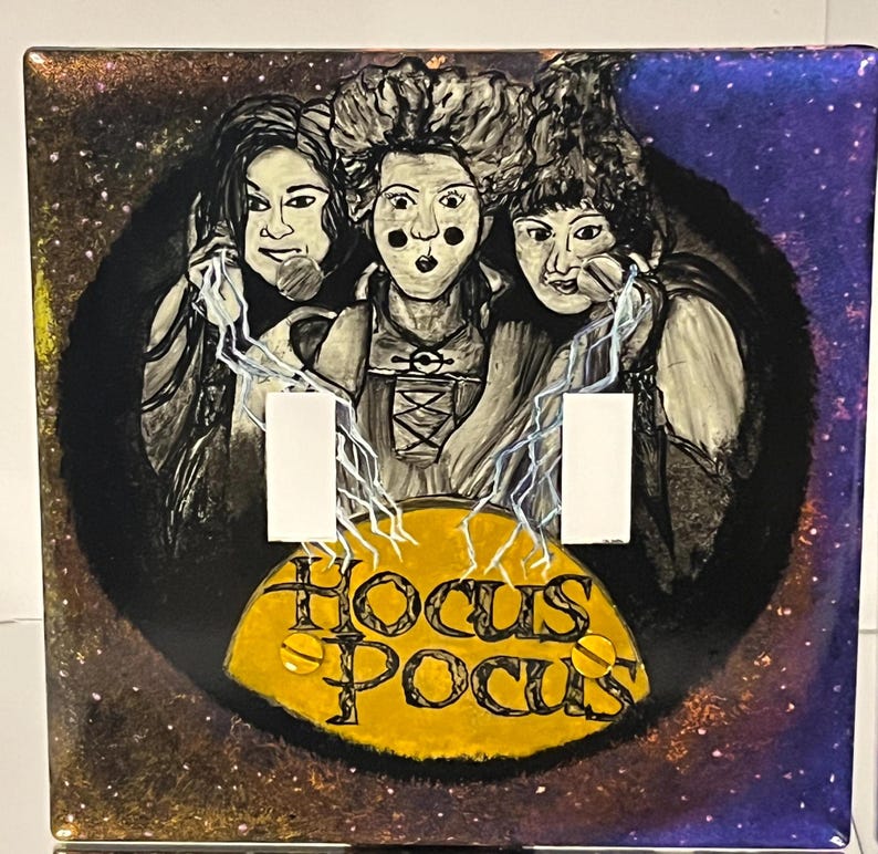 The Witches Are Back Double Light Switch Cover - Etsy
