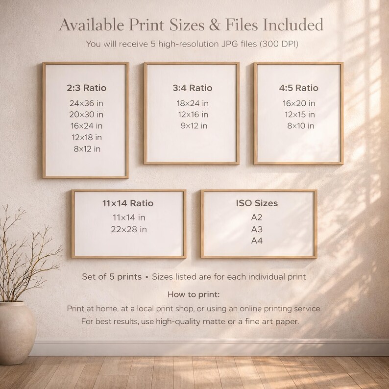 Japandi Birds Triptych Printable, Wabi Sabi Neutral Wall Art Set of 3 ...