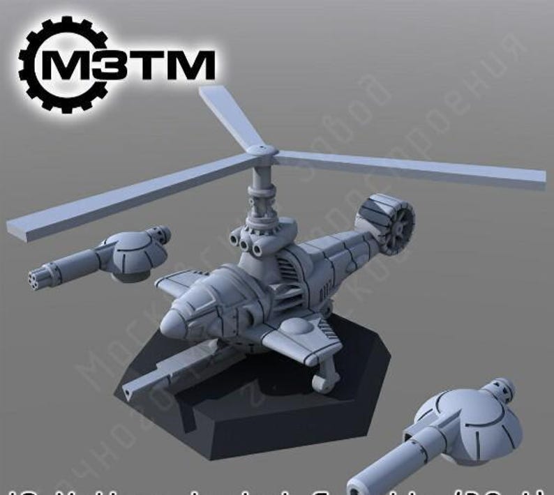 6mm Sci-fi VTOL Gunship – Modular Rotorcraft Model - Etsy
