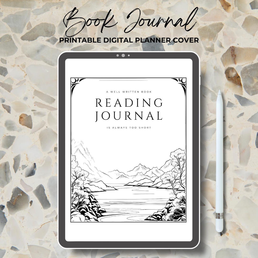 Reading Journal Cover Page 34 - Etsy