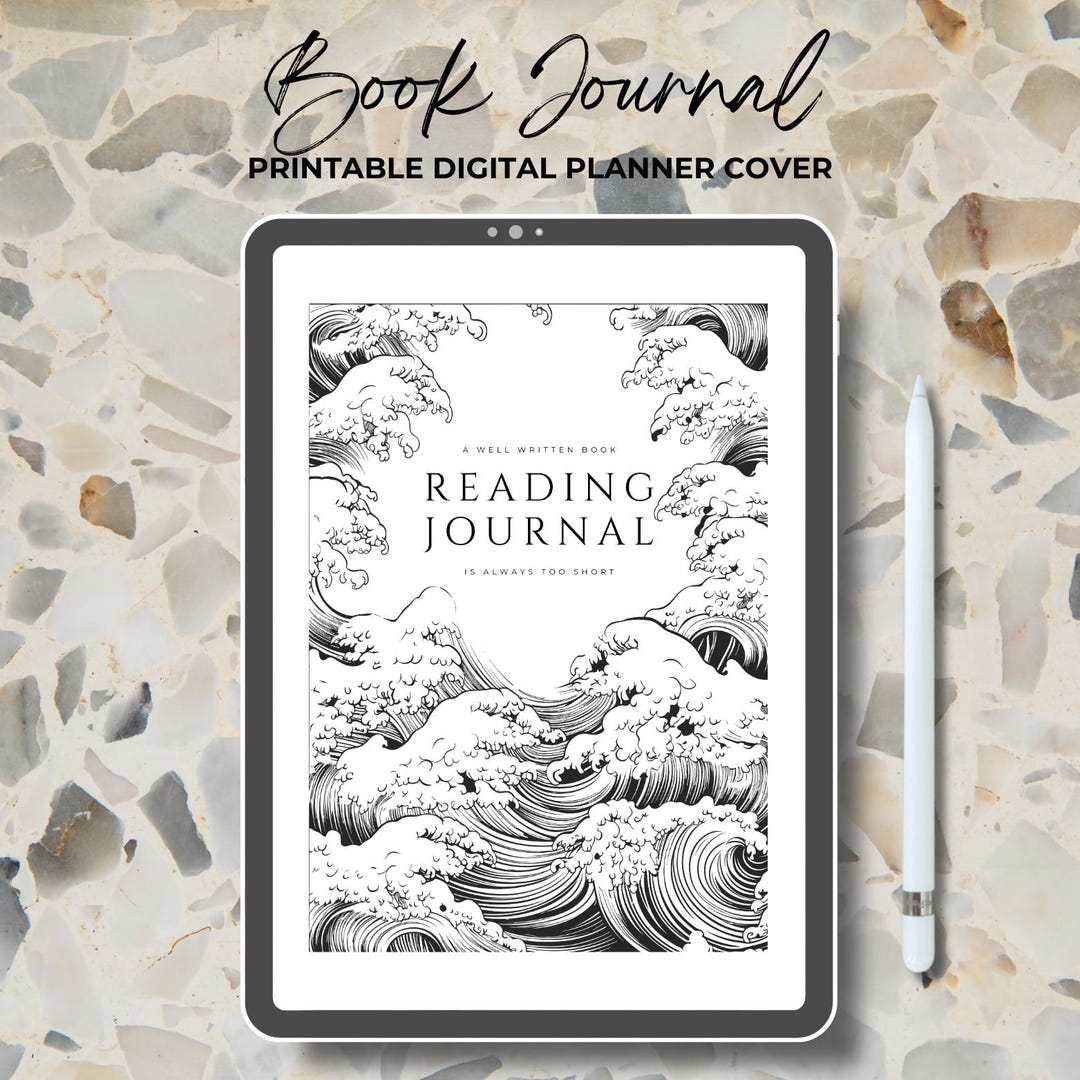 Reading Journal Cover Page 35 - Etsy