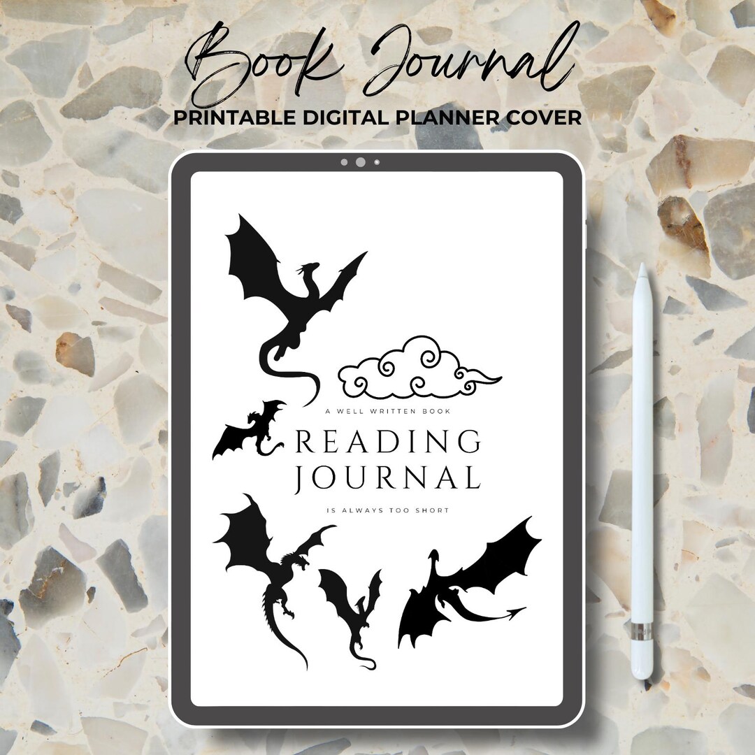 Reading Journal Cover Page 17 - Etsy