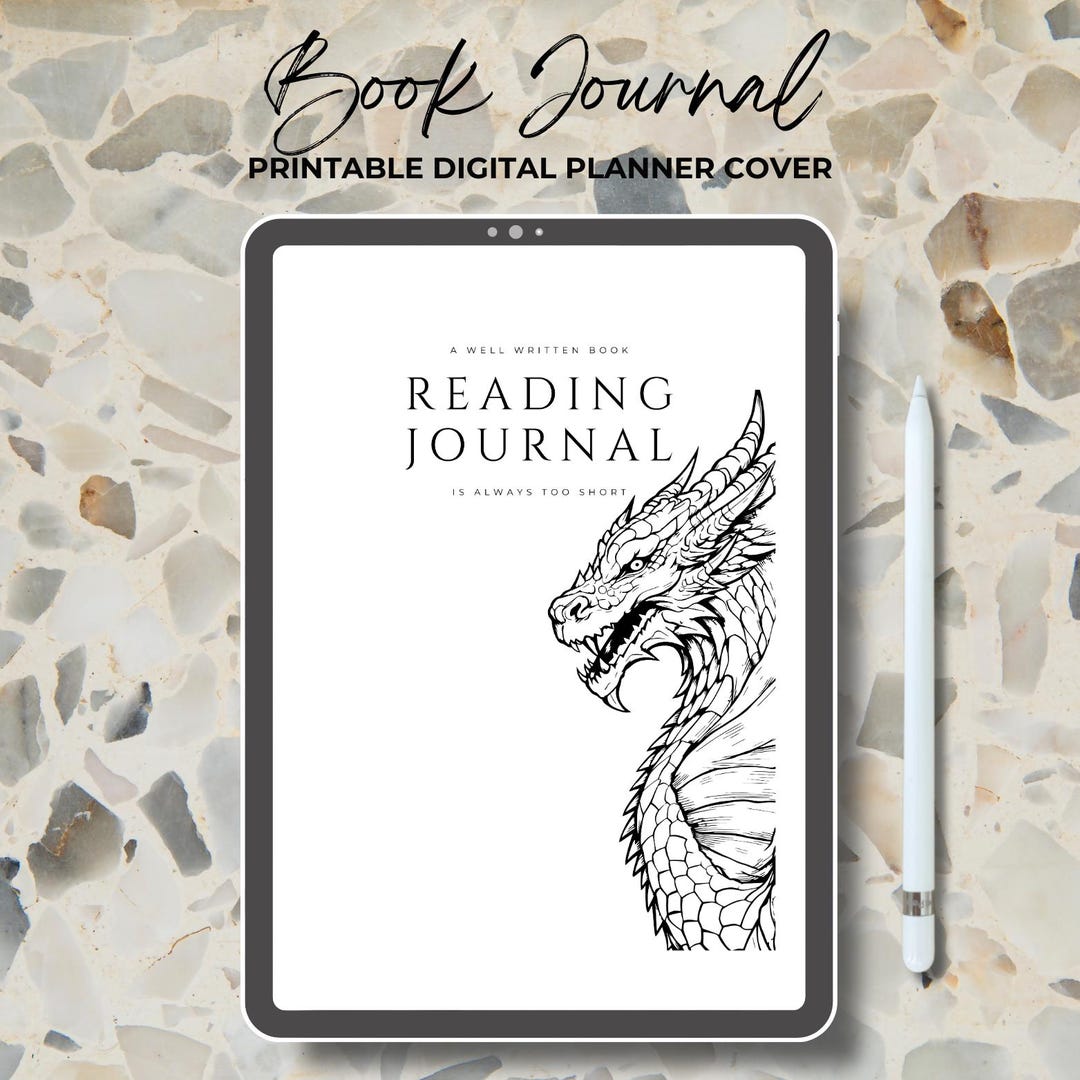 Reading Journal Cover Page 20 - Etsy