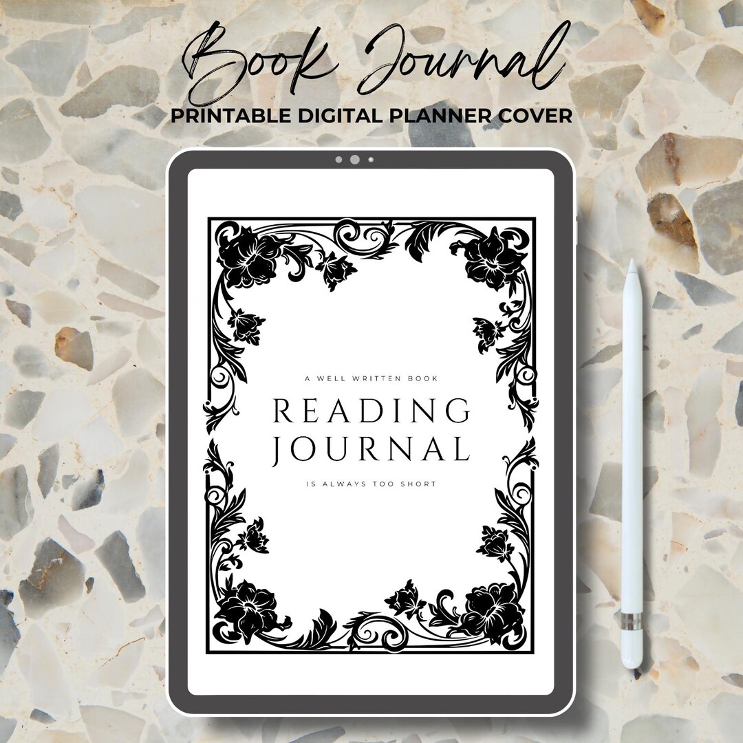 Reading Journal Cover Page 10 - Etsy