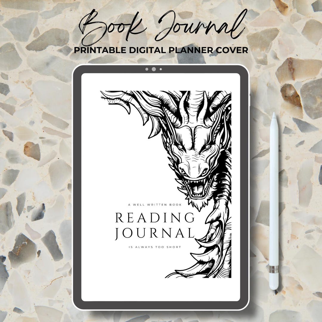 Reading Journal Cover Page 21 - Etsy