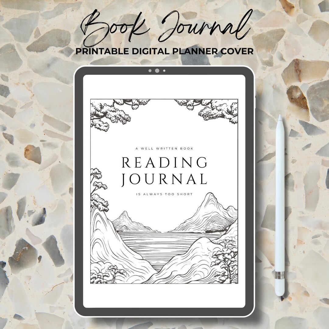 Reading Journal Cover Page 13 - Etsy