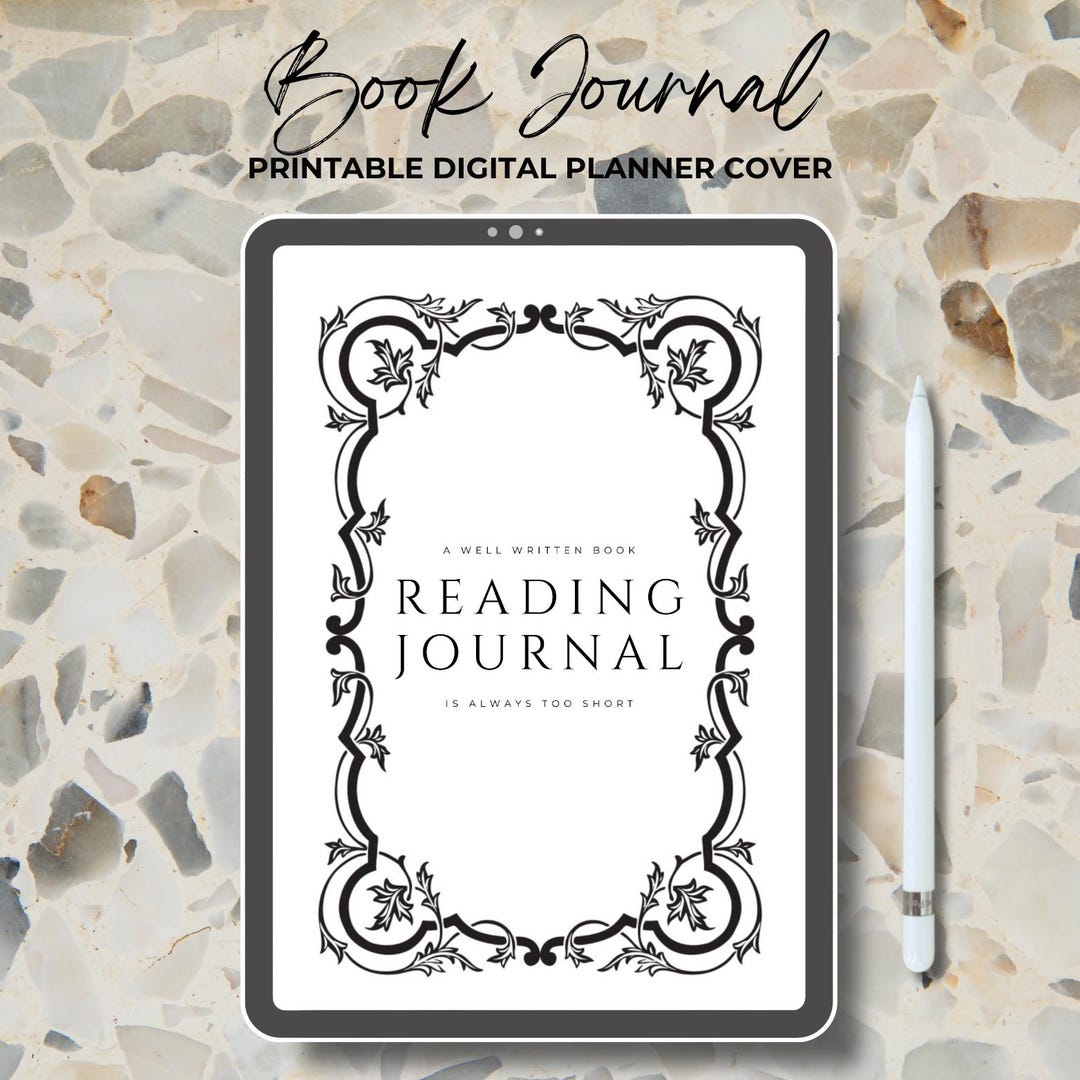 Reading Journal Cover Page 2 - Etsy