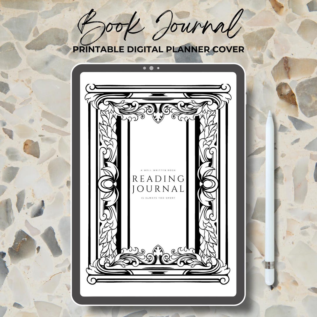 Reading Journal Cover Page 1 - Etsy