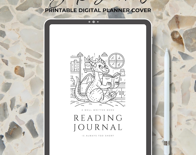 Reading Journal Cover Page 29 - Etsy