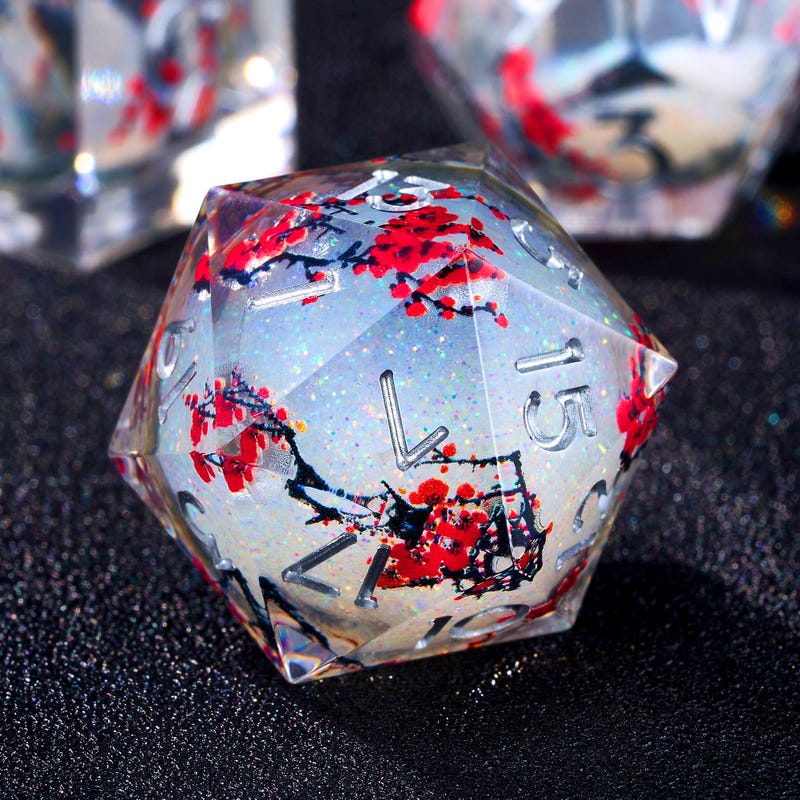 Peach Dnd Dice Set - Etsy UK