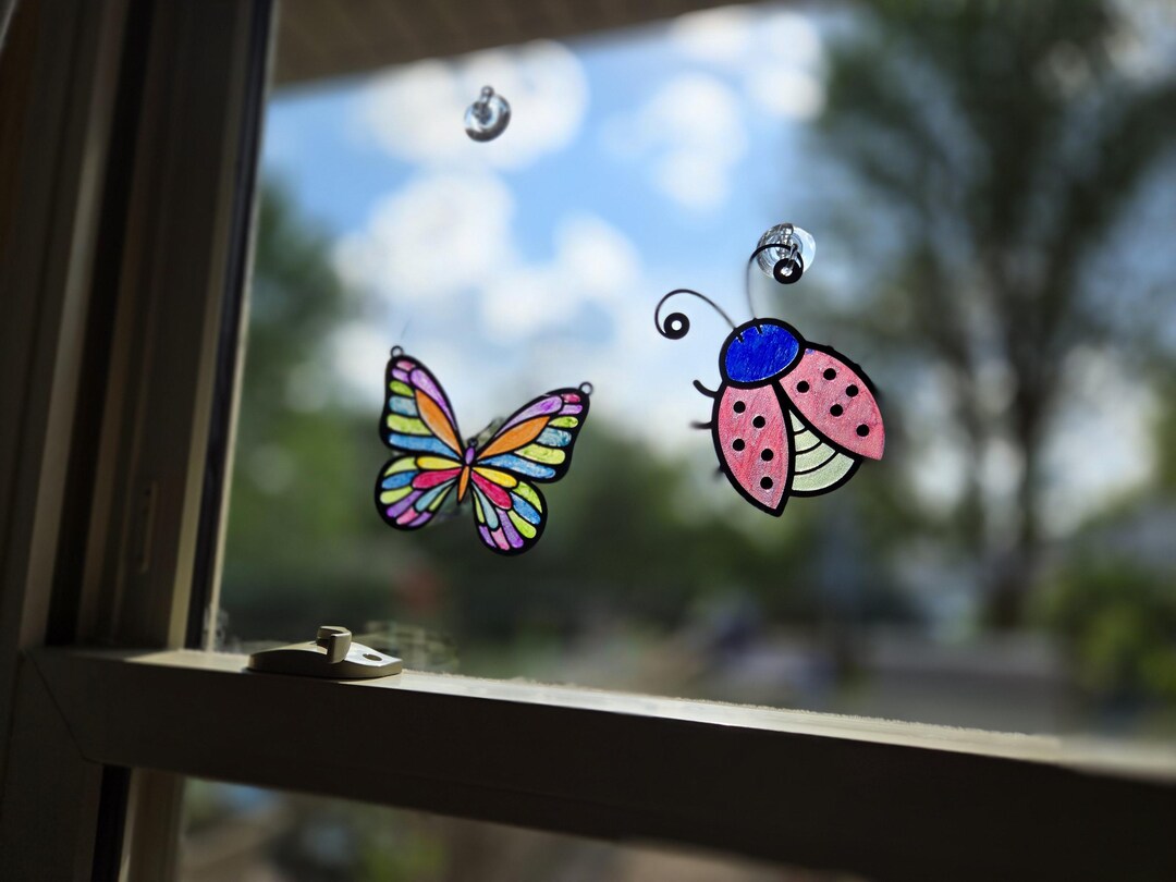 DIY Suncatcher Craft Kit: 3D Printed Butterflies & Ladybugs - Etsy