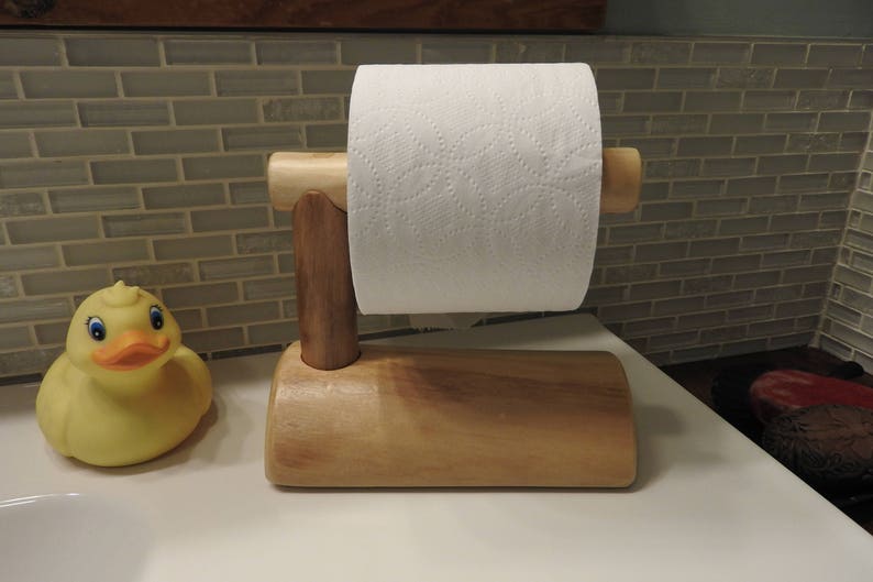 Toilet Paper Holder Clear Finish Countertop Horizontal | Etsy