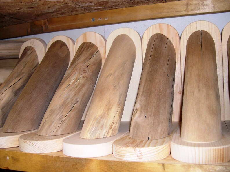 Rustic Shelf Brackets 1 pair Large Unfinished Log Shelf | Etsy