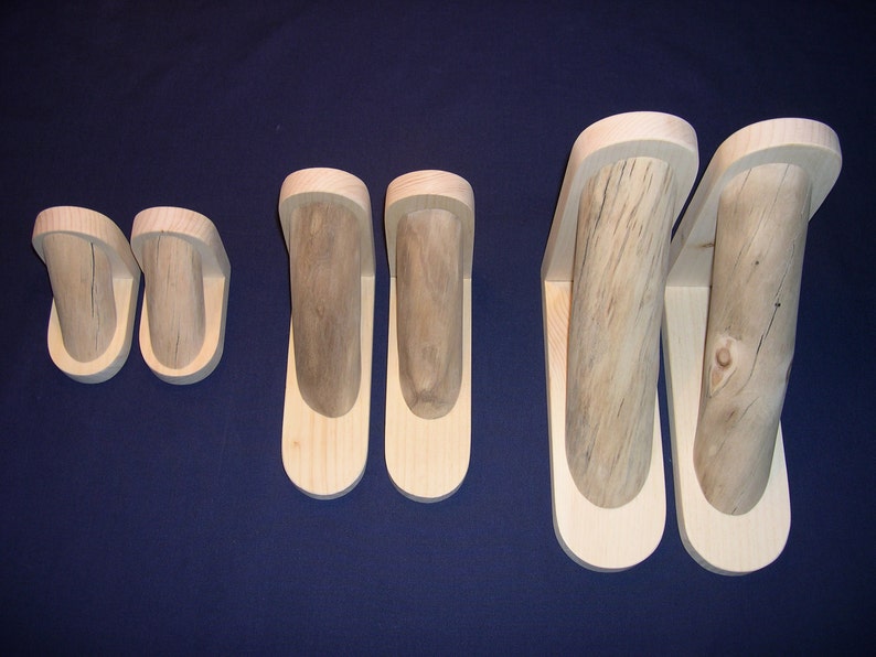 Rustic Shelf Brackets 1 pair Large Unfinished Log Shelf | Etsy